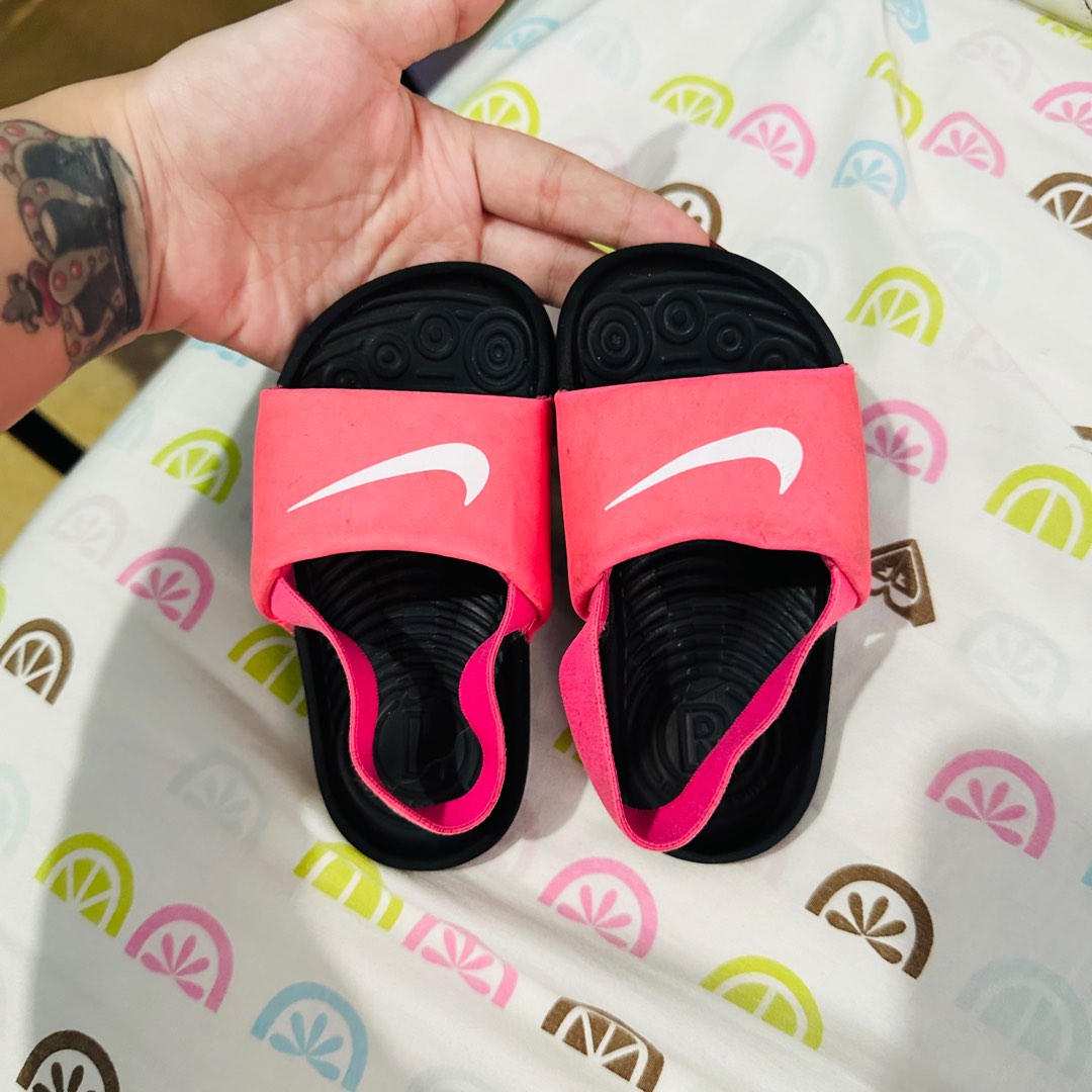 Nike Kawa Baby Authentic Slides, Babies & Kids, Babies & Kids Fashion ...