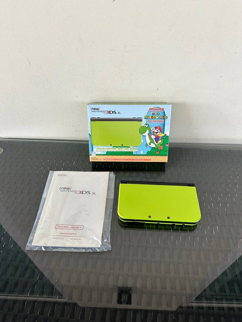 Nintendo [New] 3DS XL Limited Lime Green Edition Full Set with Box ...