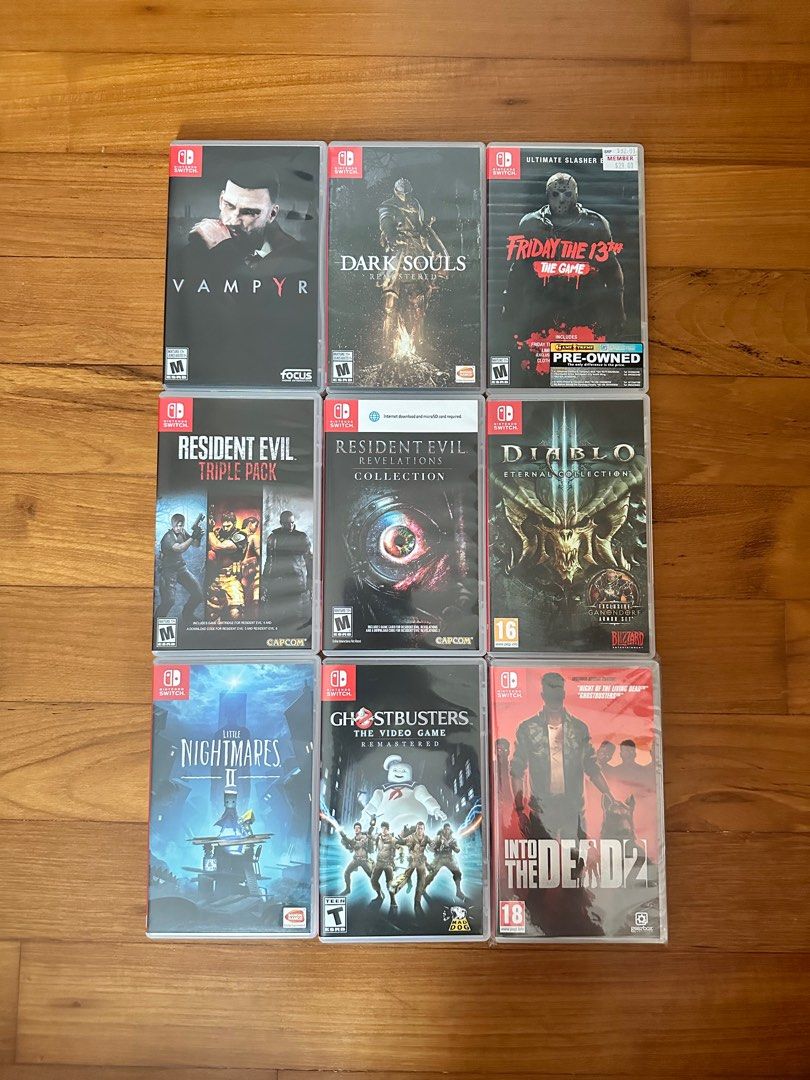 Nintendo Switch games Horror / scary / gory Vampyr / Dark Souls ...