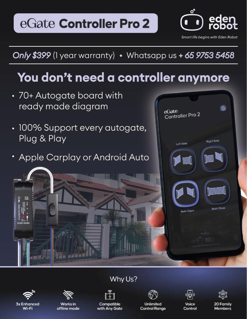 Eden Robot - Egate Controller Pro 2 , Furniture & Home Living, Security ...