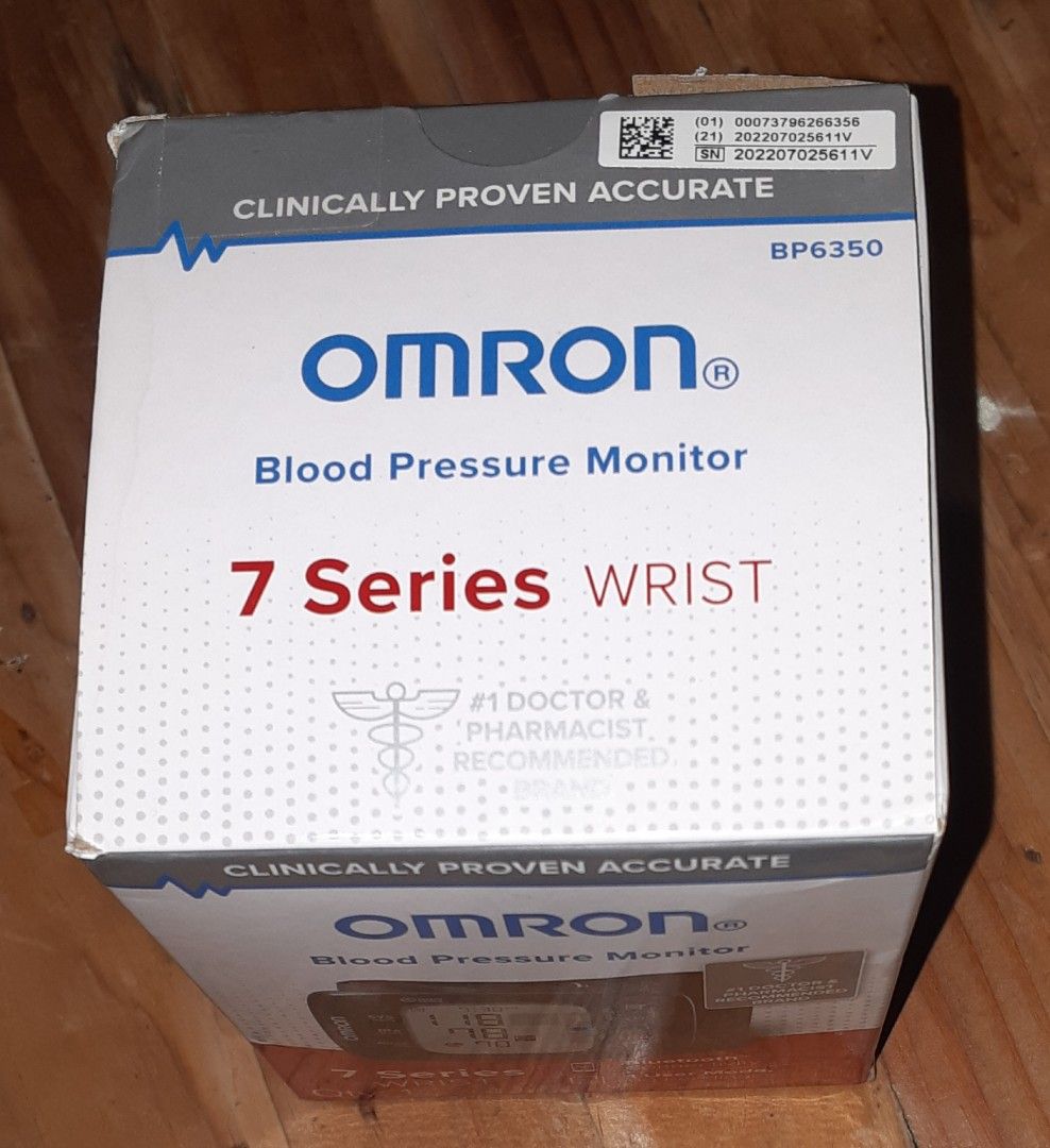 Omron BP6350 Wrist Blood Pressure Monitor with Bluetooth - (7 Series), Health & Nutrition ...