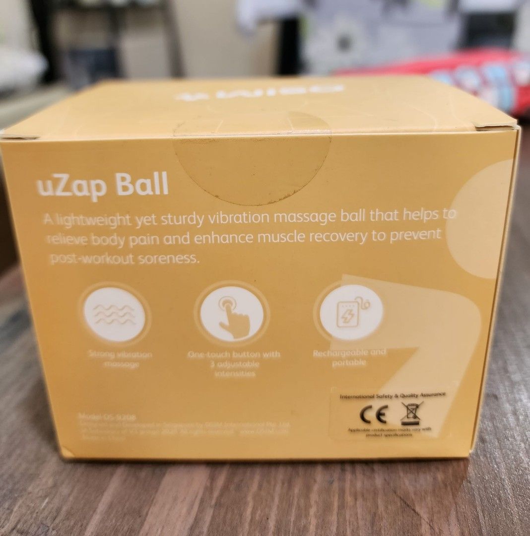 OSIM uZap portable massage ball, Health & Nutrition, Massage Devices on ...