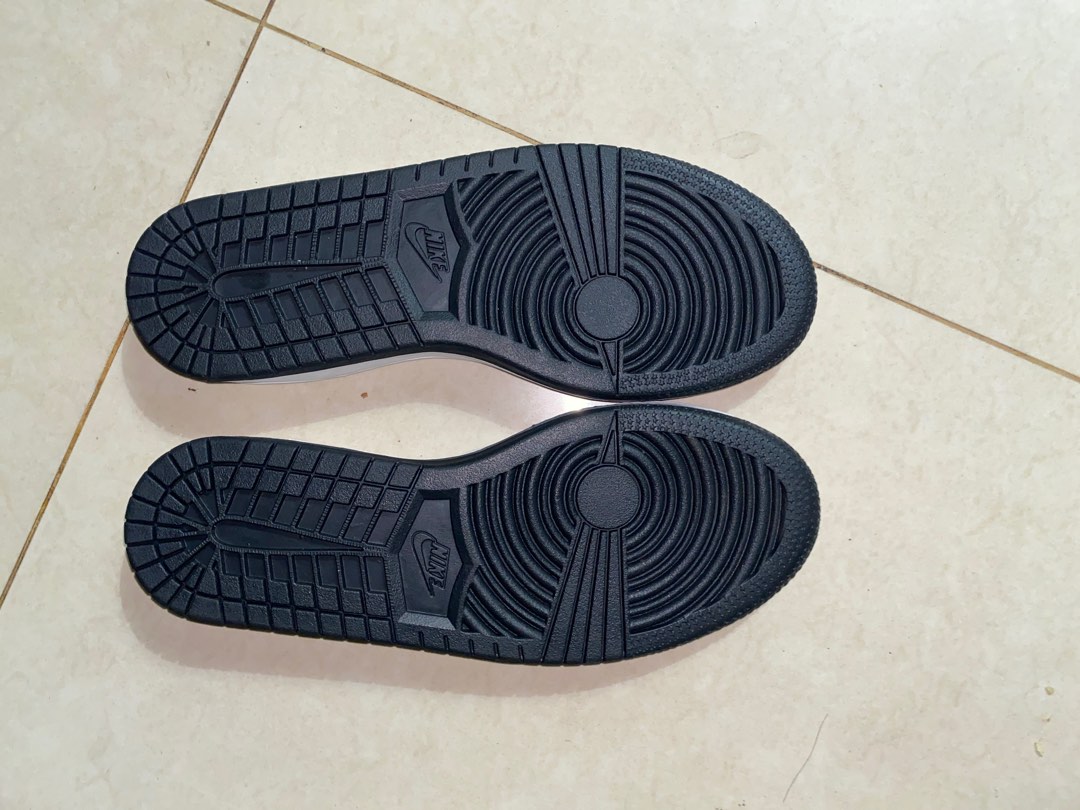 outsole Nike Air Jordan 1 black white size 41 brand new sol sepatu ...