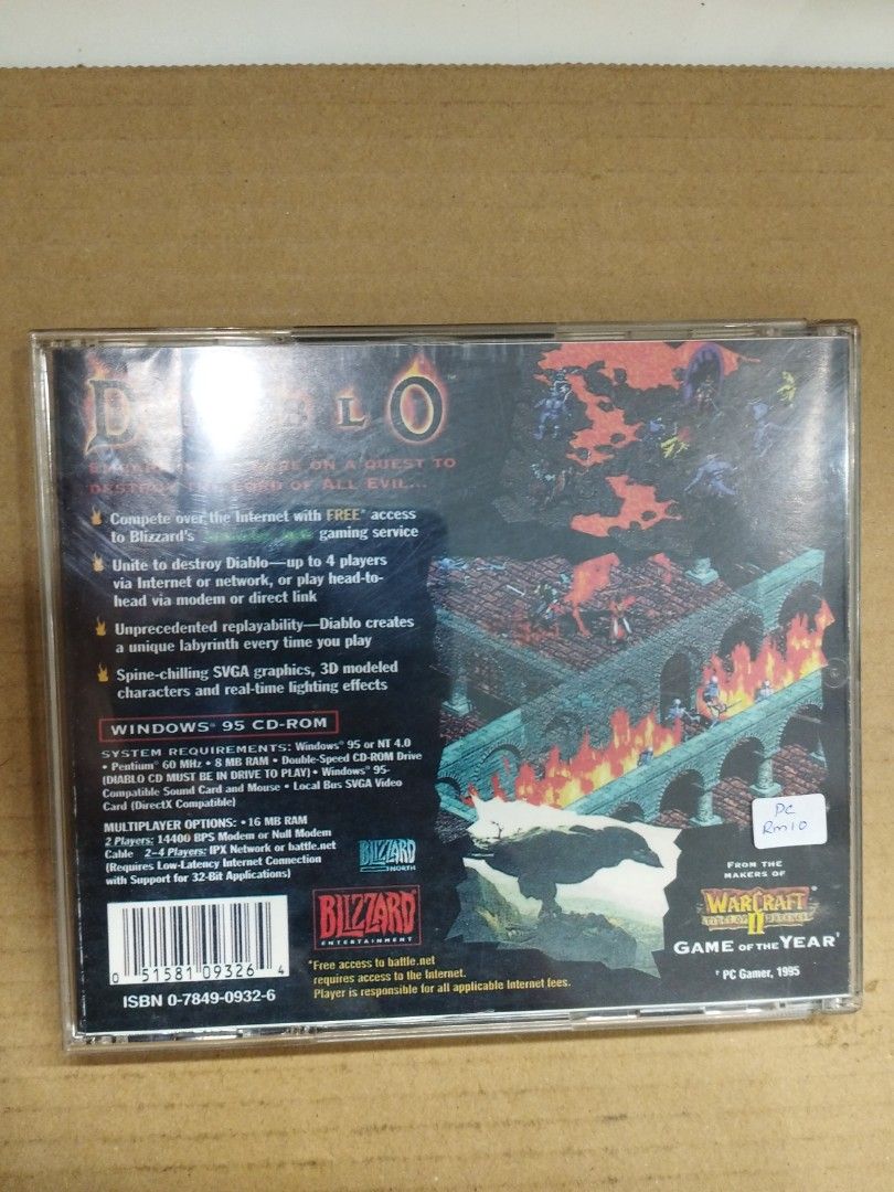 (PC CD-ROM) Diablo, Video Gaming, Video Games, Others on Carousell