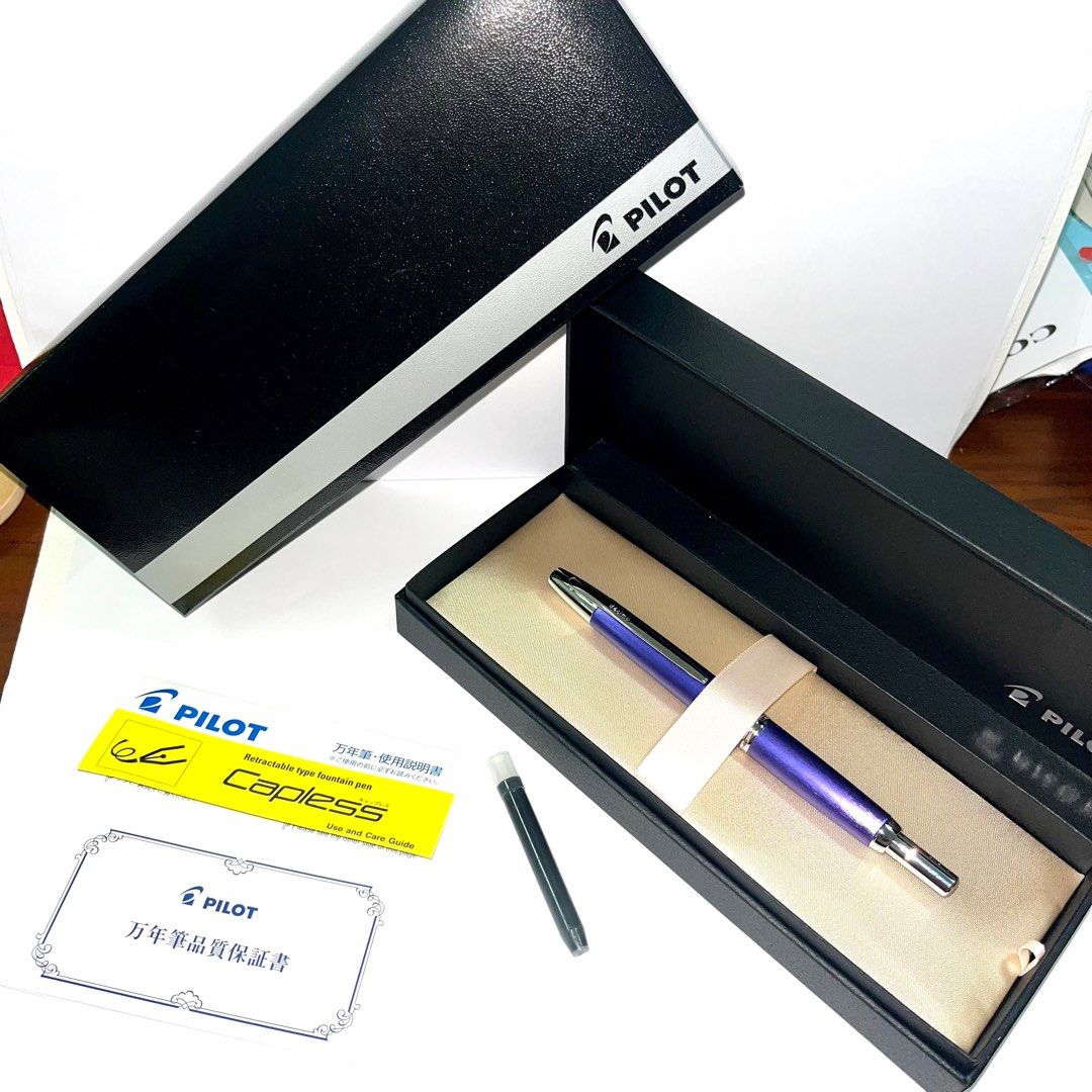 Pilot Capless Decimo Fountain Pen Violet Fine Nib Limited Edition ...
