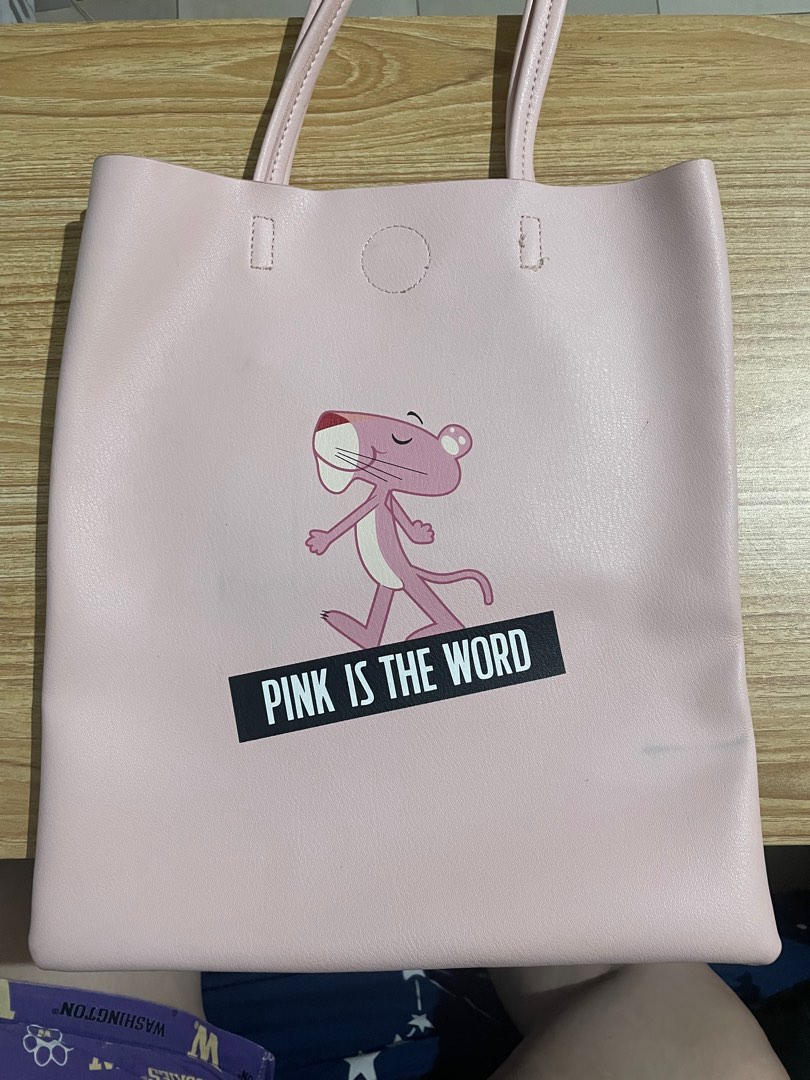 Pink Panther Tote Bag, Women's Fashion, Bags & Wallets, Tote Bags on ...