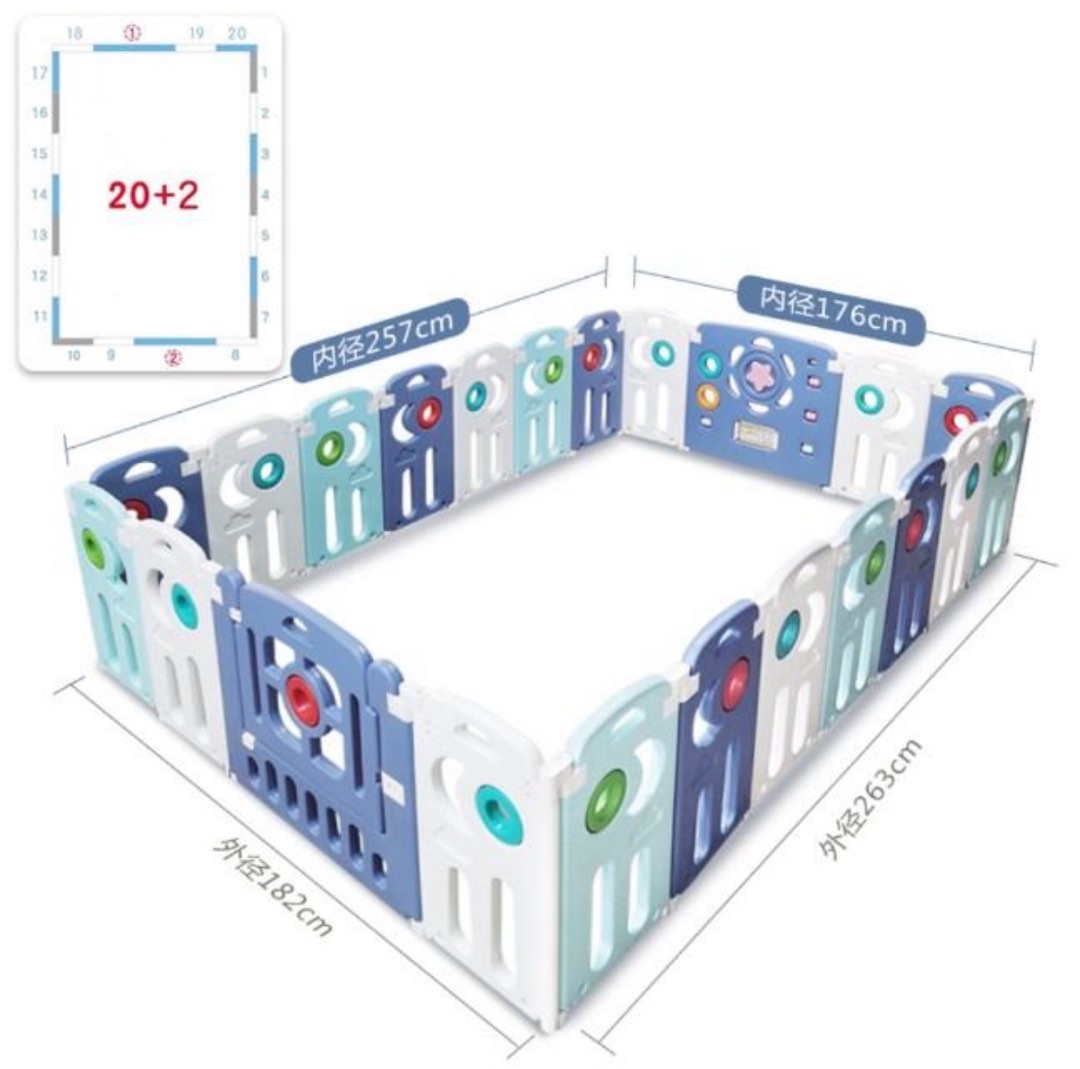 Playpen kids playyard play fence safety gate premium, Babies & Kids ...