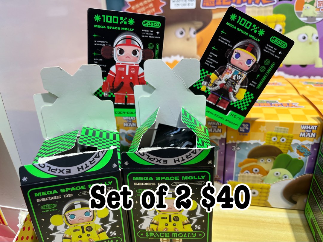Popmart space molly coke set, Hobbies & Toys, Toys & Games on Carousell