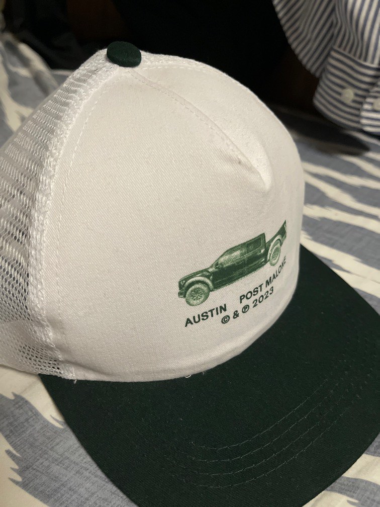 Post malone 演唱會周邊cap 帽 Merch, 女裝, 手錶及配件, 帽 - Carousell