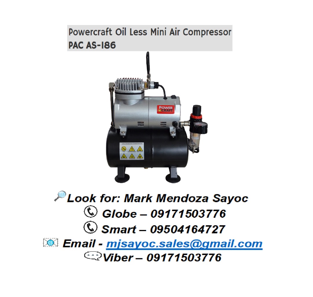 Powercraft Oil Less Mini Air Compressor PAC AS-186, Commercial ...