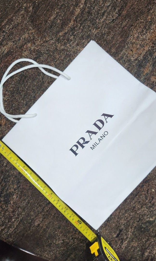 Prada paper bag, Luxury, Bags & Wallets on Carousell