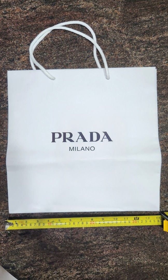Prada paper bag, Luxury, Bags & Wallets on Carousell