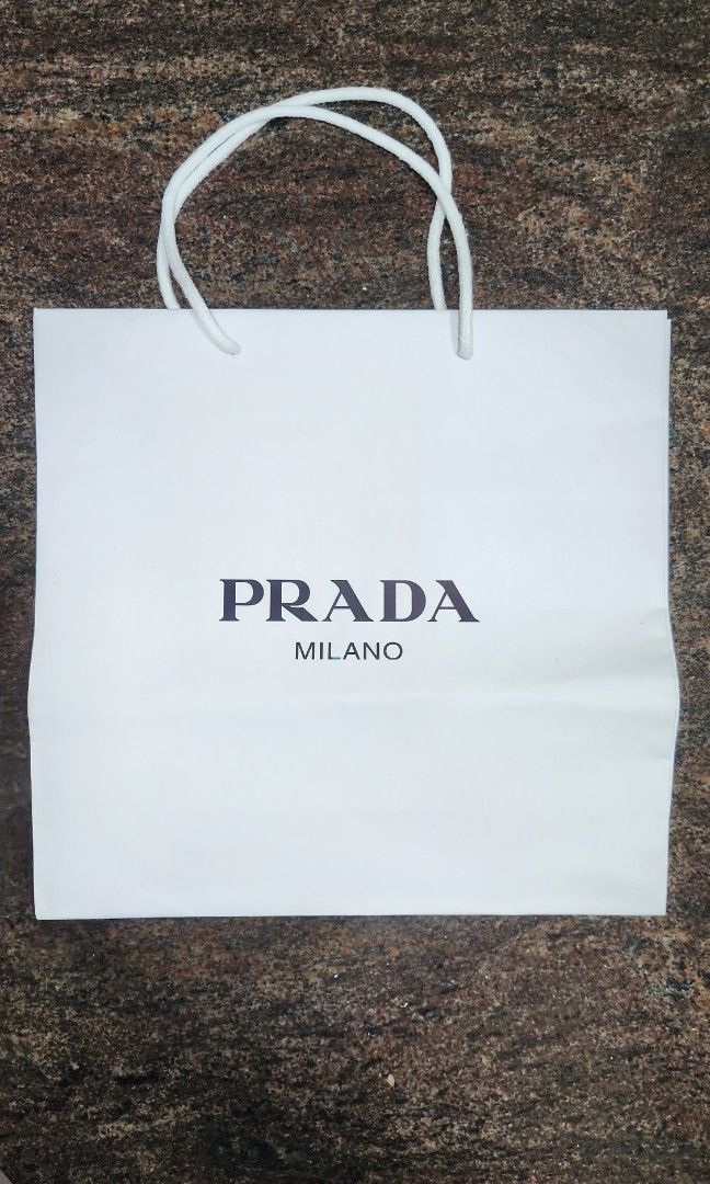 Prada paper bag, Luxury, Bags & Wallets on Carousell