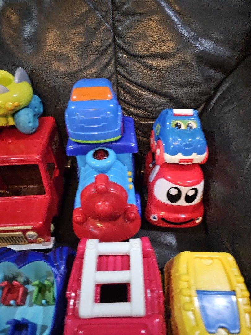 Preloved Imported Toy Vehicles FIsher Price PJ Masks Train Firetruck ...