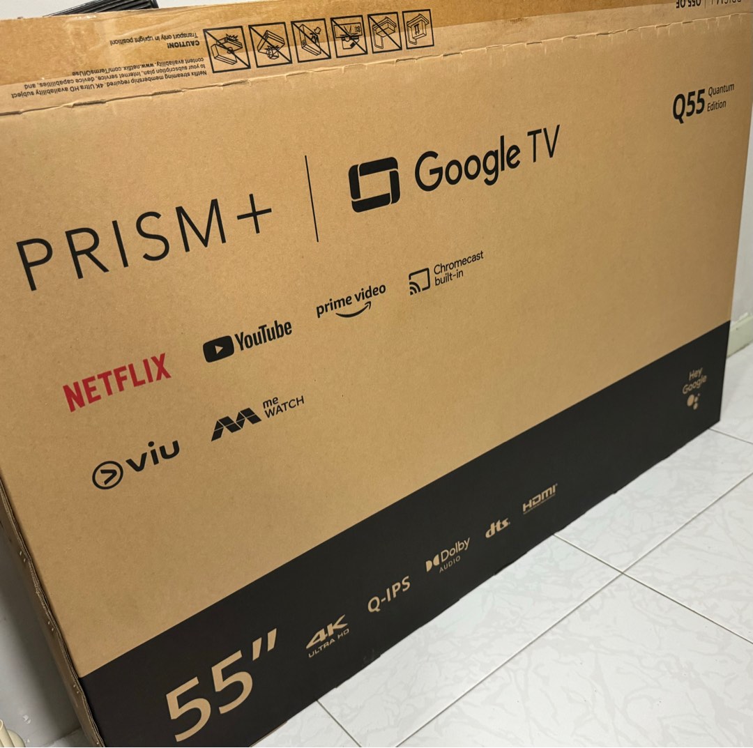 Prism Plus Q55 QE 4K Android TV, TV & Home Appliances, TV ...