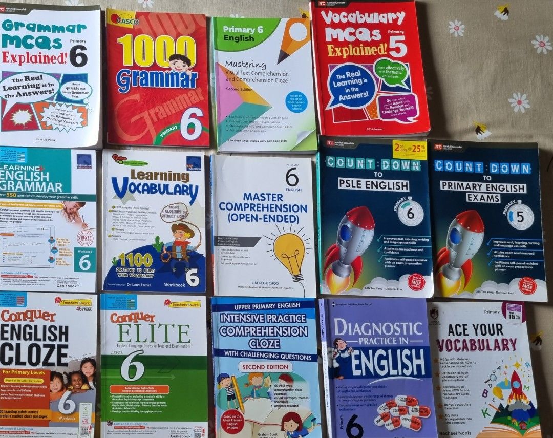 PSLE English Primary 6 MOE book and workbook, Hobbies & Toys, Books ...