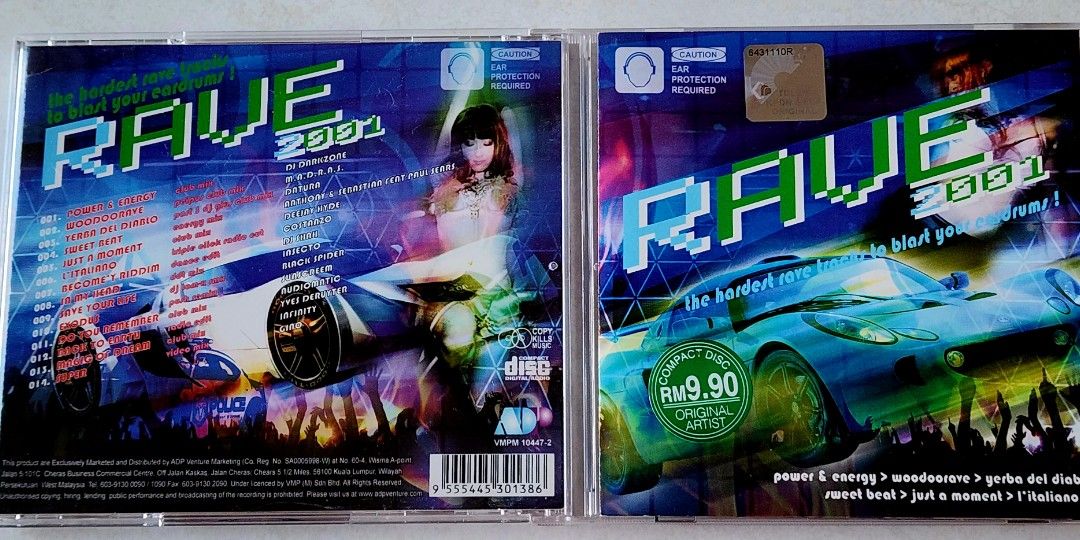 Rave 2001 ( VMPM MALAYSIA ) CD, Hobbies & Toys, Music & Media, CDs ...