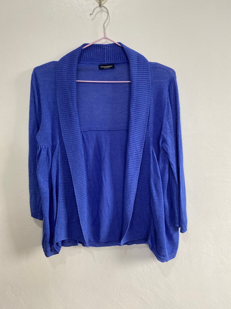 royal blue cardigan b8 (S-M), Women's Fashion, Coats, Jackets and ...