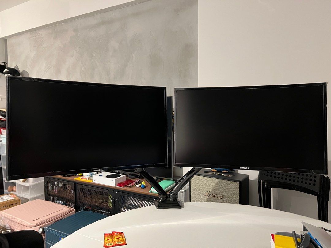Samsung 27inch Curved Monitor DUAL SCREEN, Computers & Tech, Parts ...