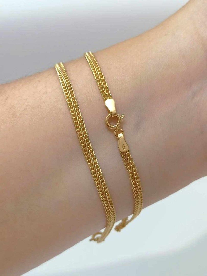 Sedusa Chain Bracelet in Saudi Gold 18 K , Women's Fashion, Jewelry ...