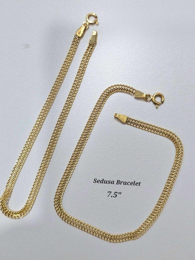 Sedusa Chain Bracelet in Saudi Gold 18 K , Women's Fashion, Jewelry ...