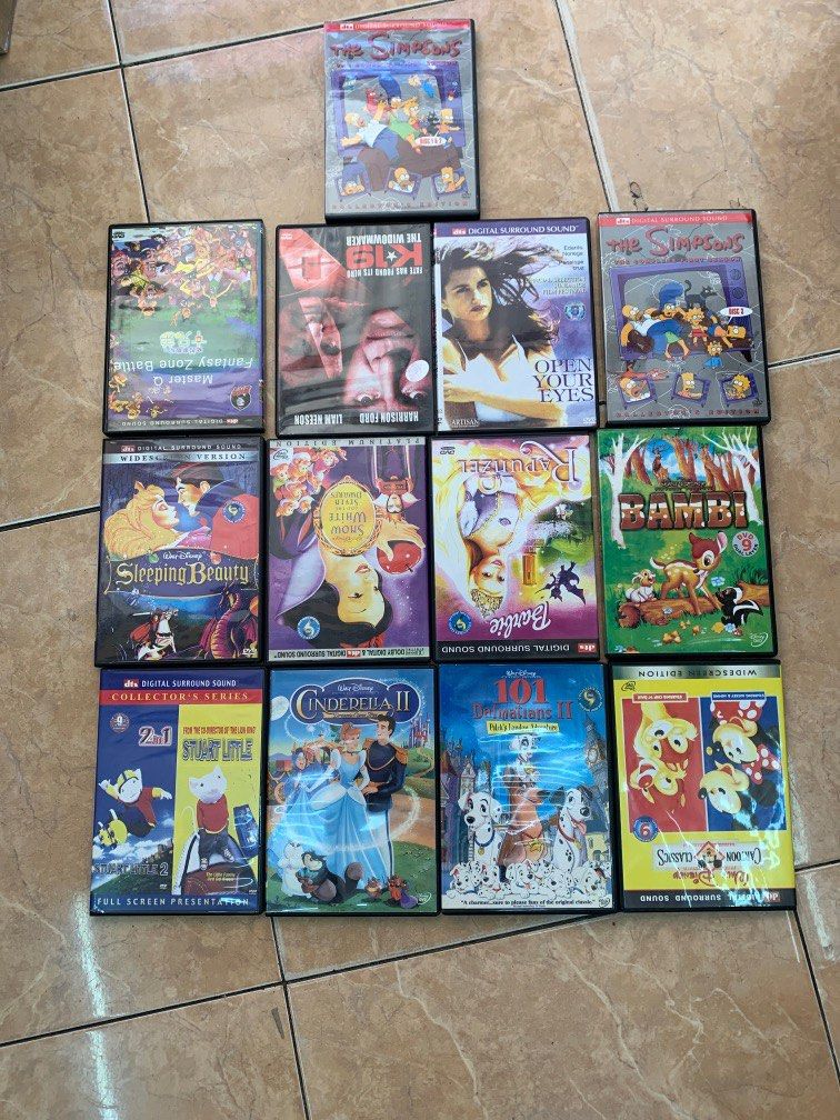 SEMUA CD DVD Kaset film kartun anak cartoon filem, Musik & Media, CD ...