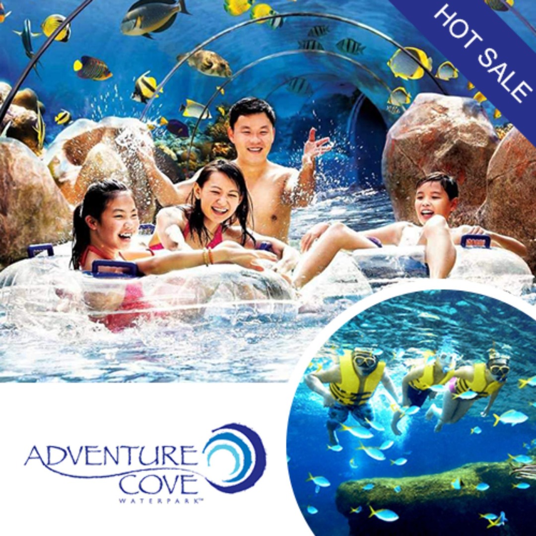 Sentosa Adventure Cove Waterpark 2/10/2023 (Mon) Ticket, Tickets ...