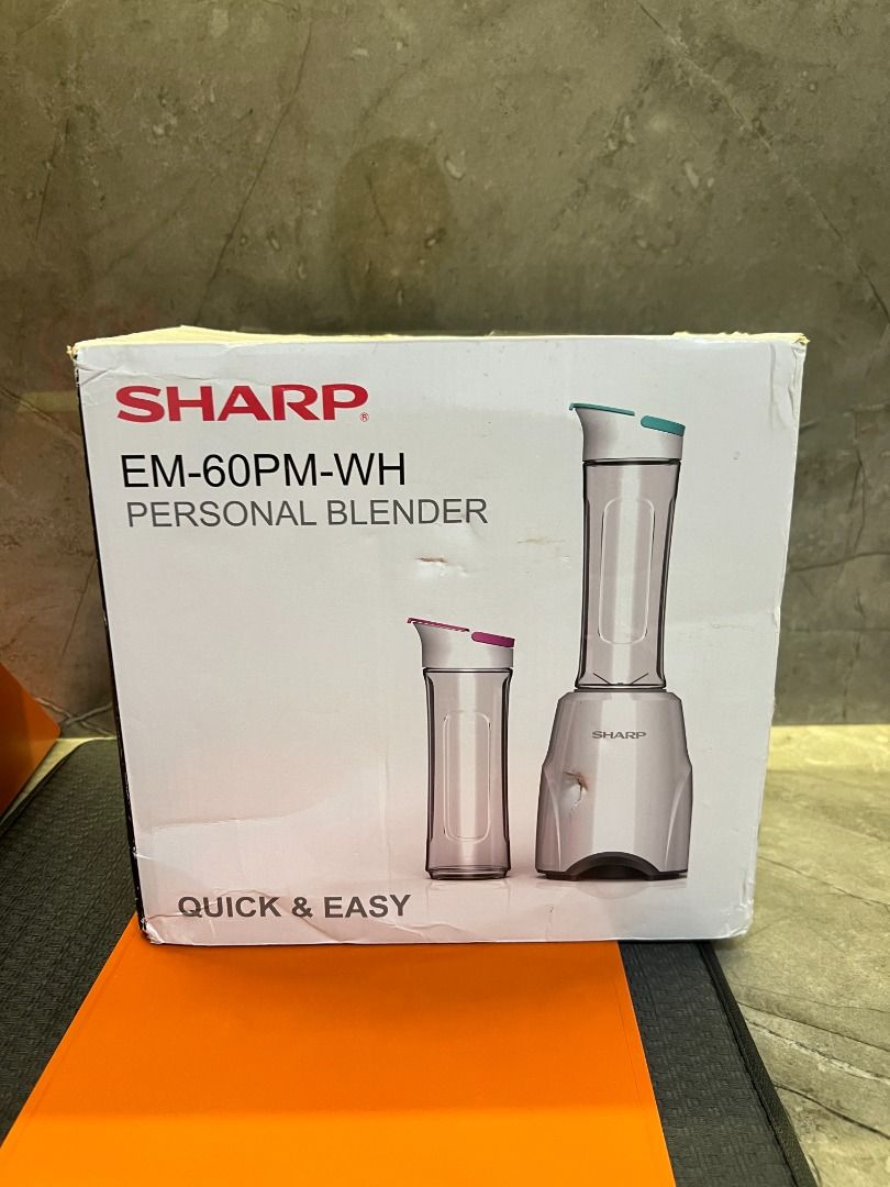 Sharp Personal Blender 300W EM60PMWH EM-60PM-WH, TV & Home Appliances ...