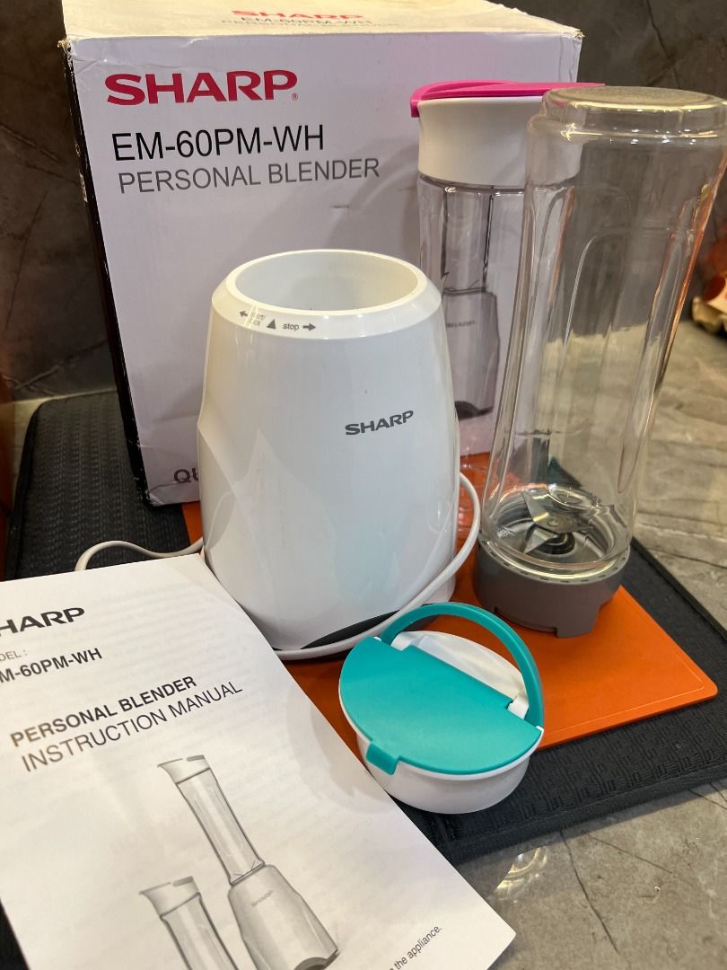 Sharp Personal Blender 300W EM60PMWH EM-60PM-WH, TV & Home Appliances ...