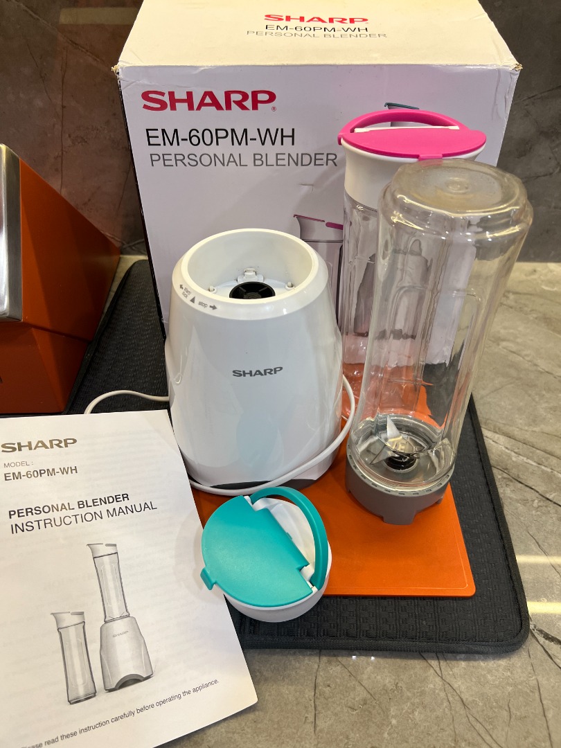 Sharp Personal Blender 300W EM60PMWH EM-60PM-WH, TV & Home Appliances ...