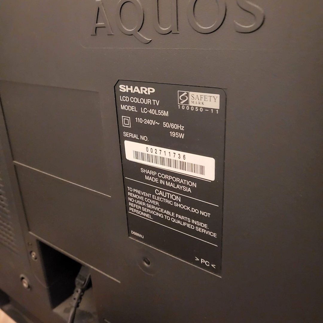 Sharp TV 40 inch, TV & Home Appliances, TV & Entertainment, TV on Carousell