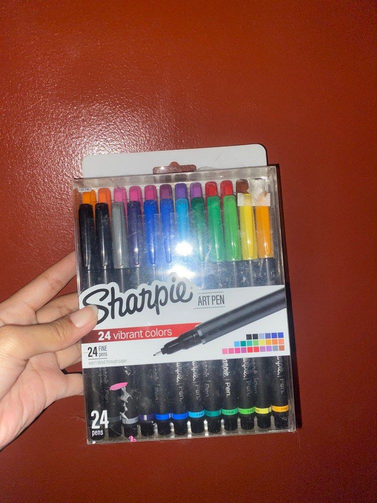 Sharpie Art Pen 24 Vibrant Colors, Hobbies & Toys, Stationary & Craft ...