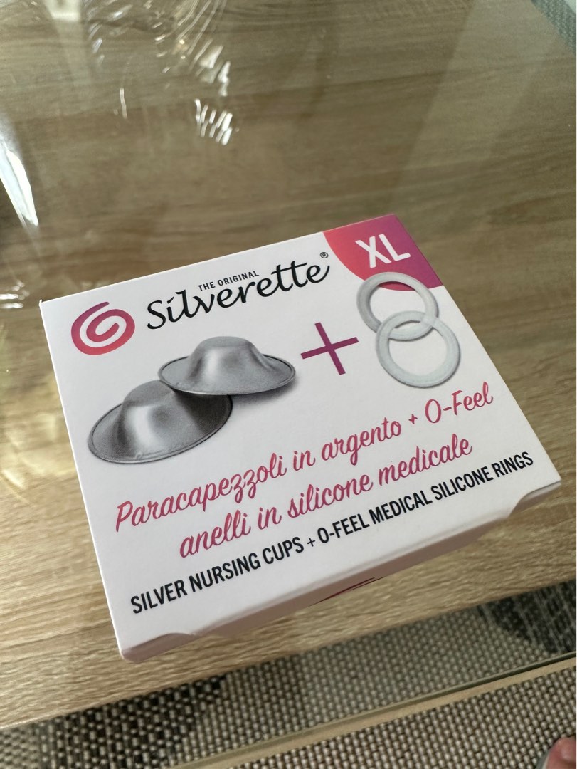 Silverette Nursing Cups XL with O-Feel Rings, Babies & Kids, Maternity ...