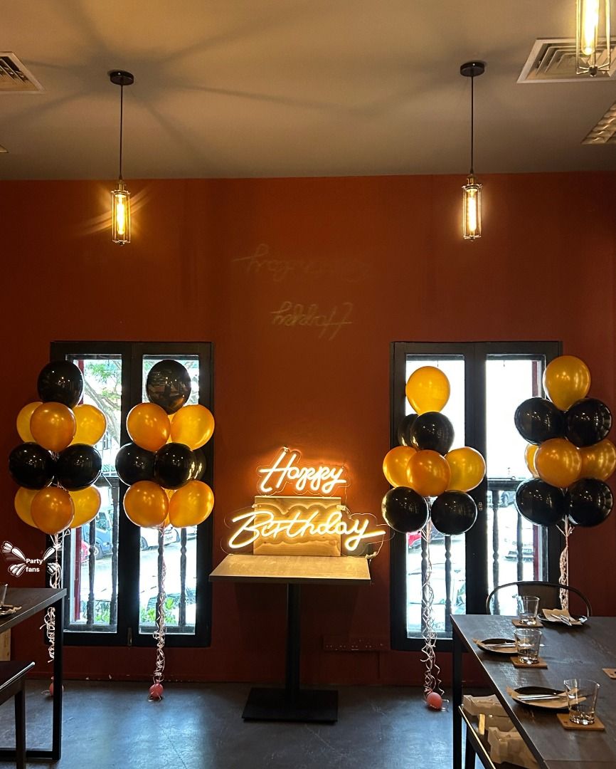 Simple birthday setup/Helium ballons/ Birthday party/ Simple setup ...