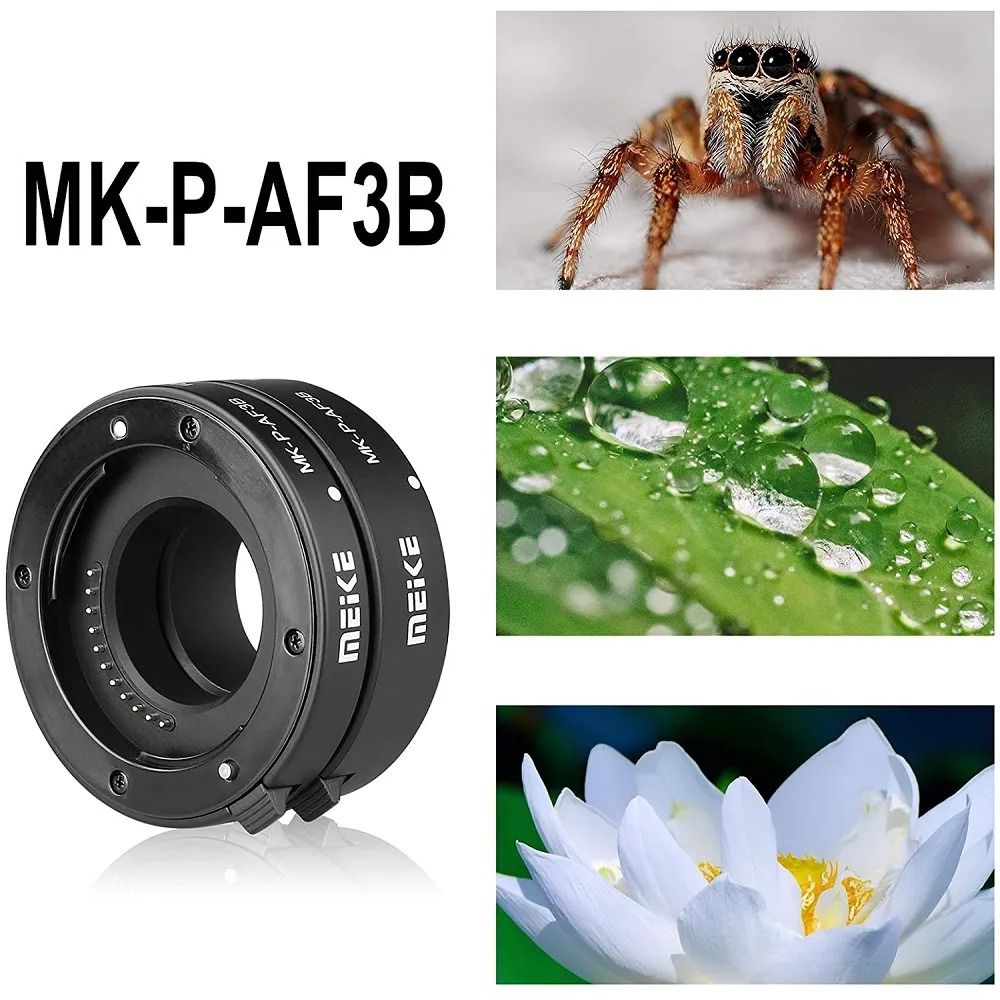 Singapore stock, Meke MK-P-AF3B Auto Focus Macro Extension Tube Ring Kit for Panasonic Olympus ...