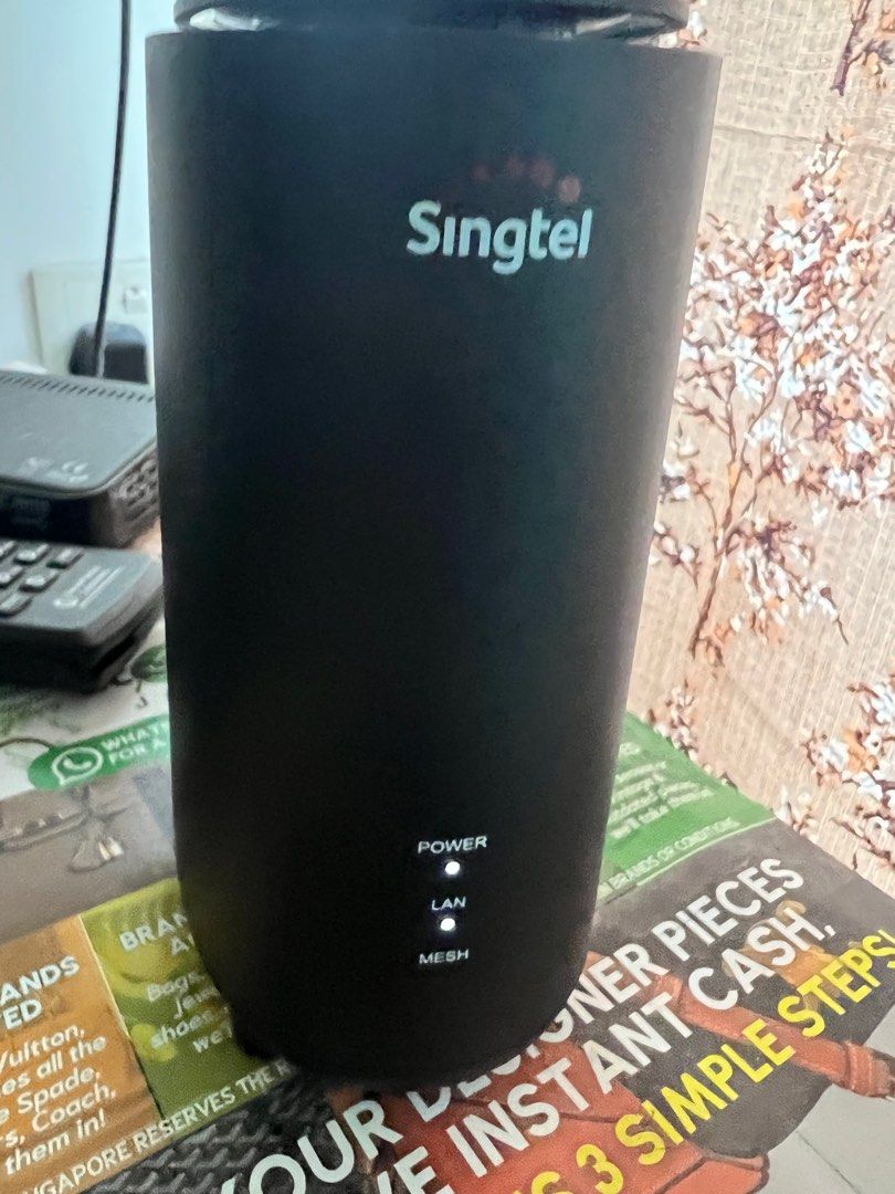 SingTel 1 gbps Fibernet home broadband wifi transfer, Computers & Tech ...