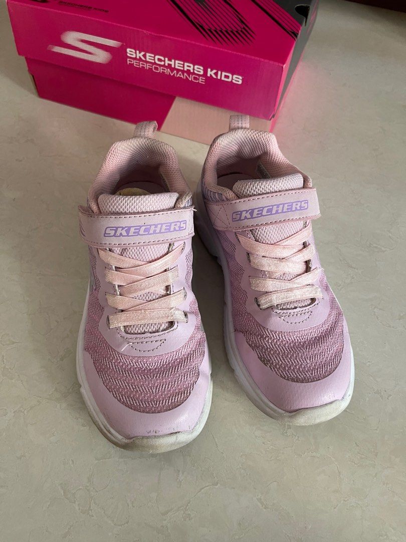 Skechers Girl Pink Sneakers Shoe, Bayi & Anak, Baju Anak Perempuan, 4 ...