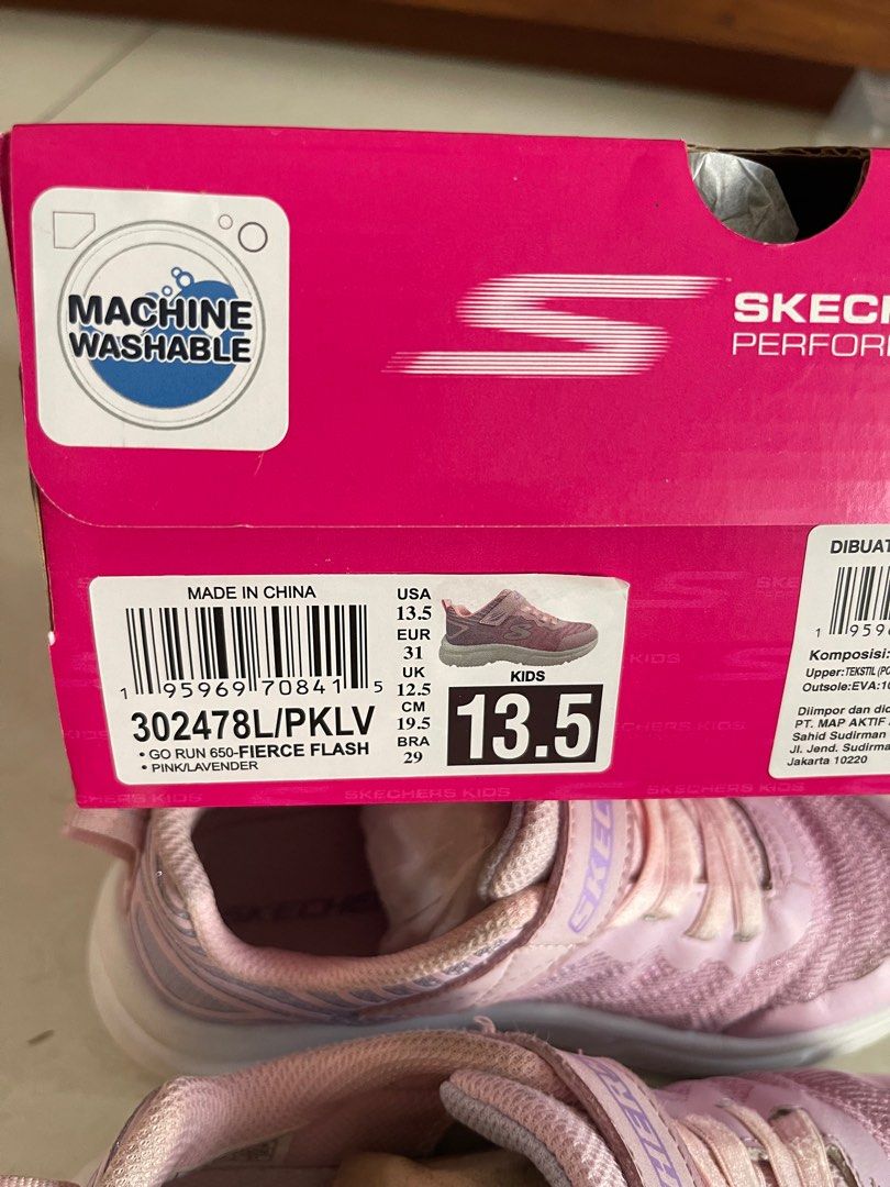 Skechers Girl Pink Sneakers Shoe, Bayi & Anak, Baju Anak Perempuan, 4 ...