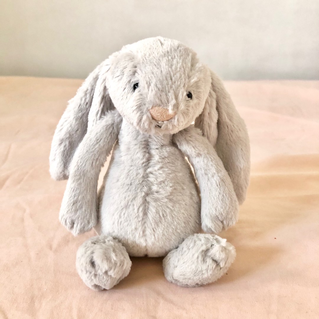 Small jellycat bashful silver bunny, Hobbies & Toys, Toys & Games on ...