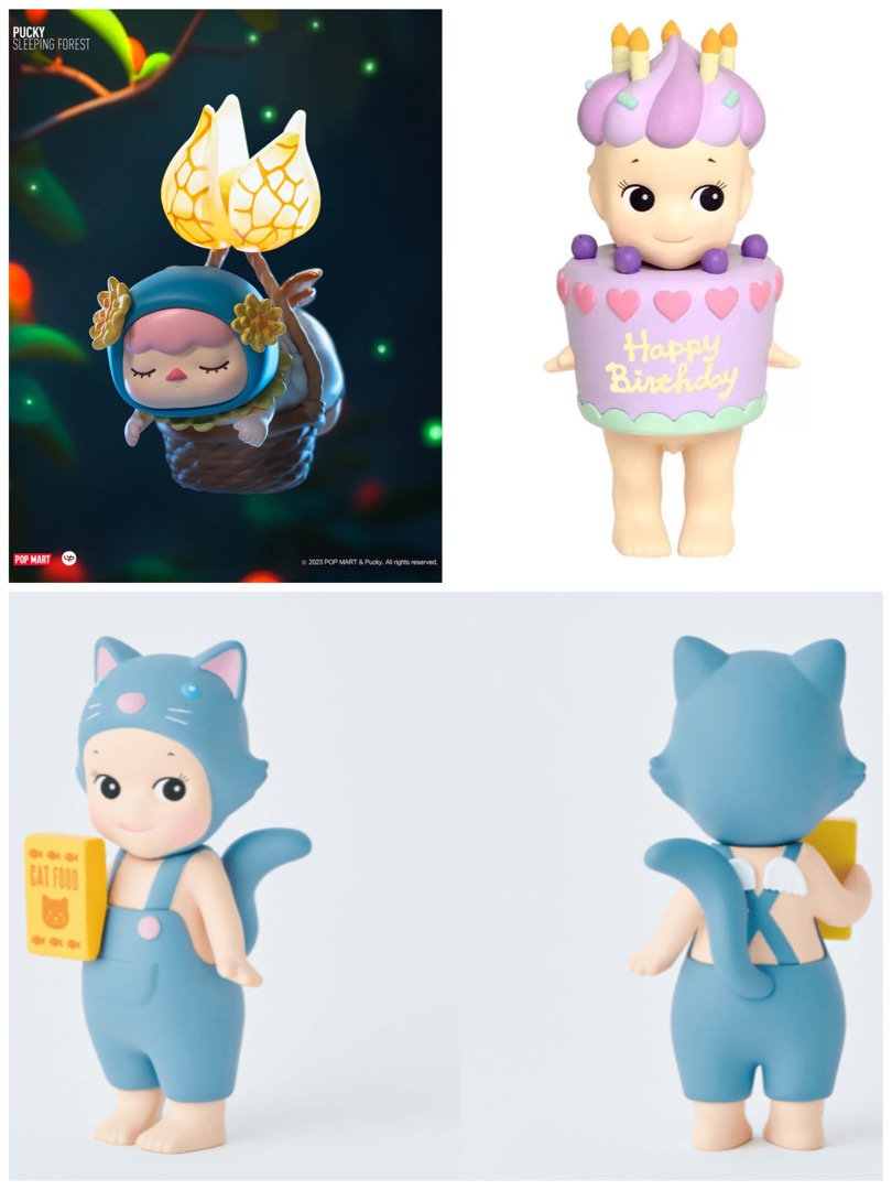 sonny angel & pucky popmart, Hobbies & Toys, Toys & Games on Carousell