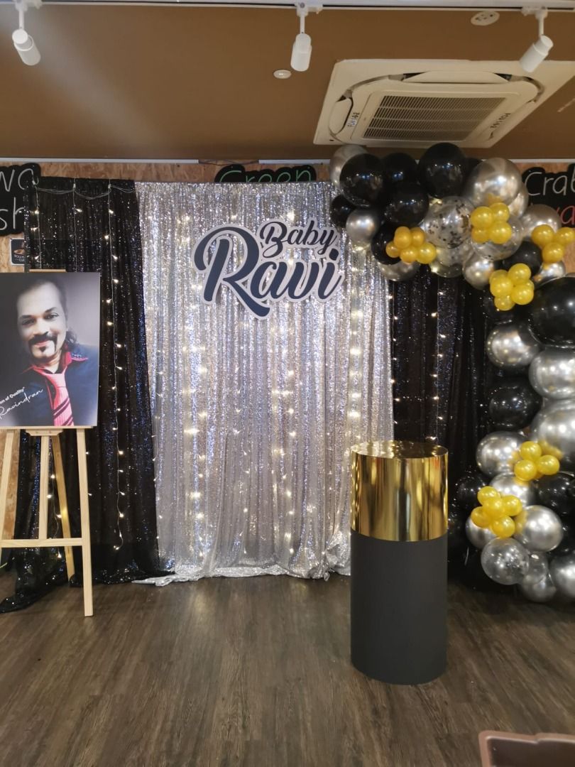 Sparkling Curtain Backdrop Photobooth Setup up to 6meter, Lifestyle ...