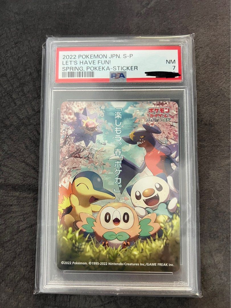 Spring Pokeka Sticker Pikachu Psa 789 (total 4 slab) PTCG, Hobbies ...