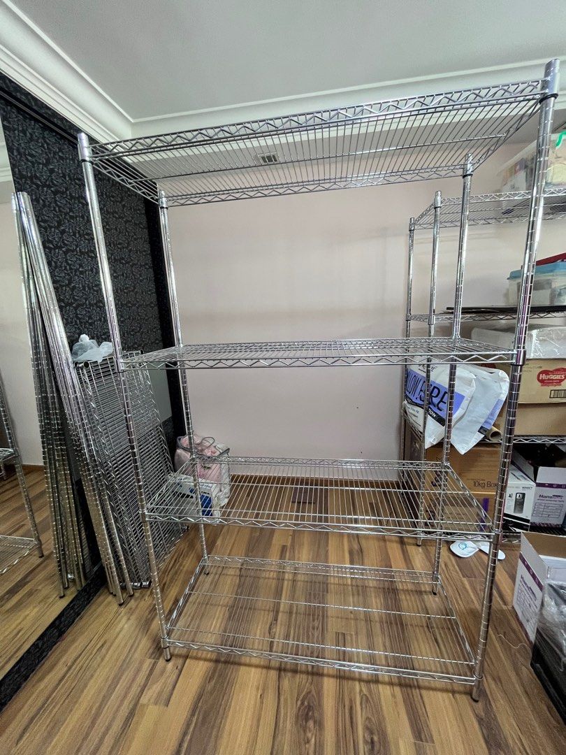 Stainless Steel Metro Rack, Furniture & Home Living, Furniture, Shelves ...