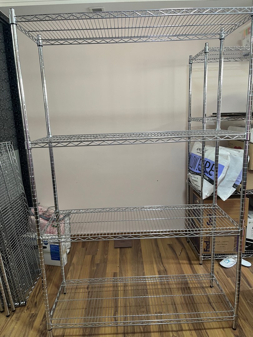 Stainless Steel Metro Rack, Furniture & Home Living, Furniture, Shelves ...