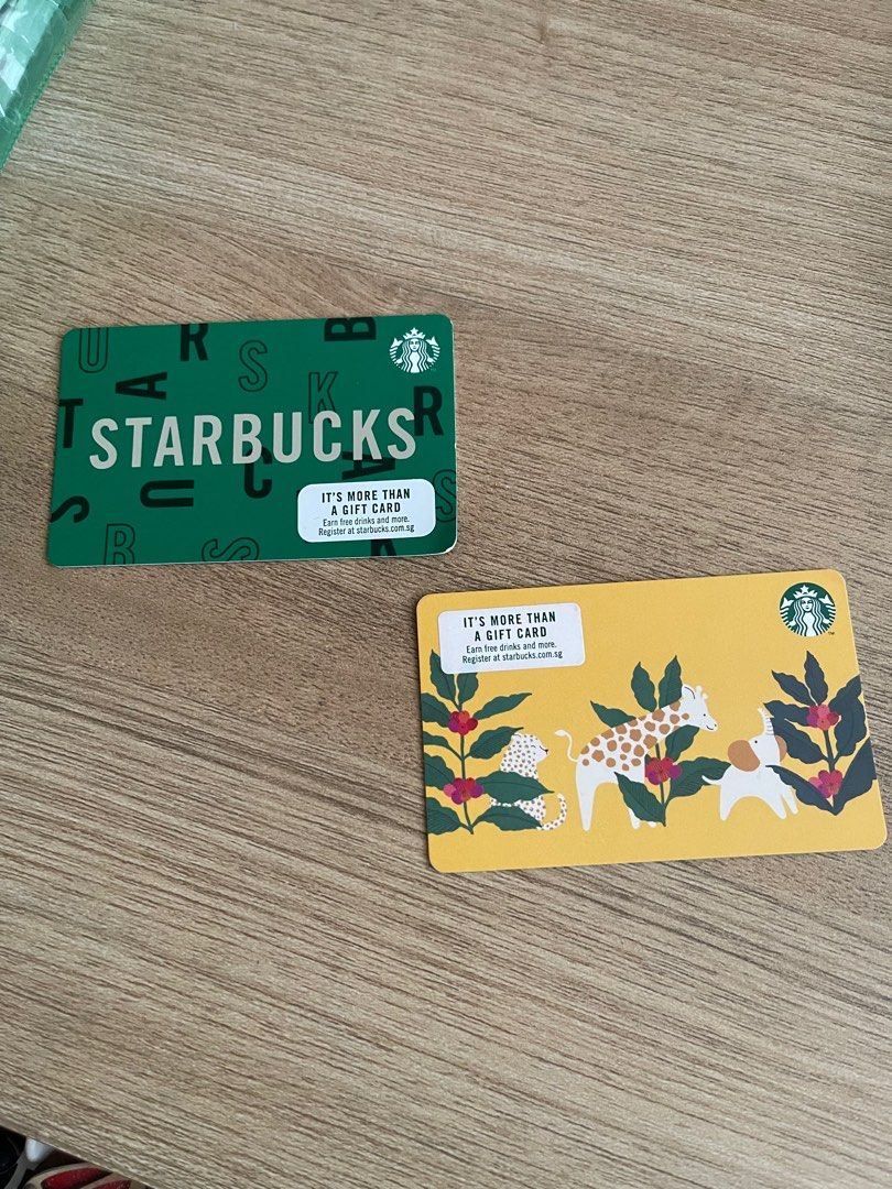 Starbucks Card (2 for $5), Tickets & Vouchers, Store Credits on Carousell