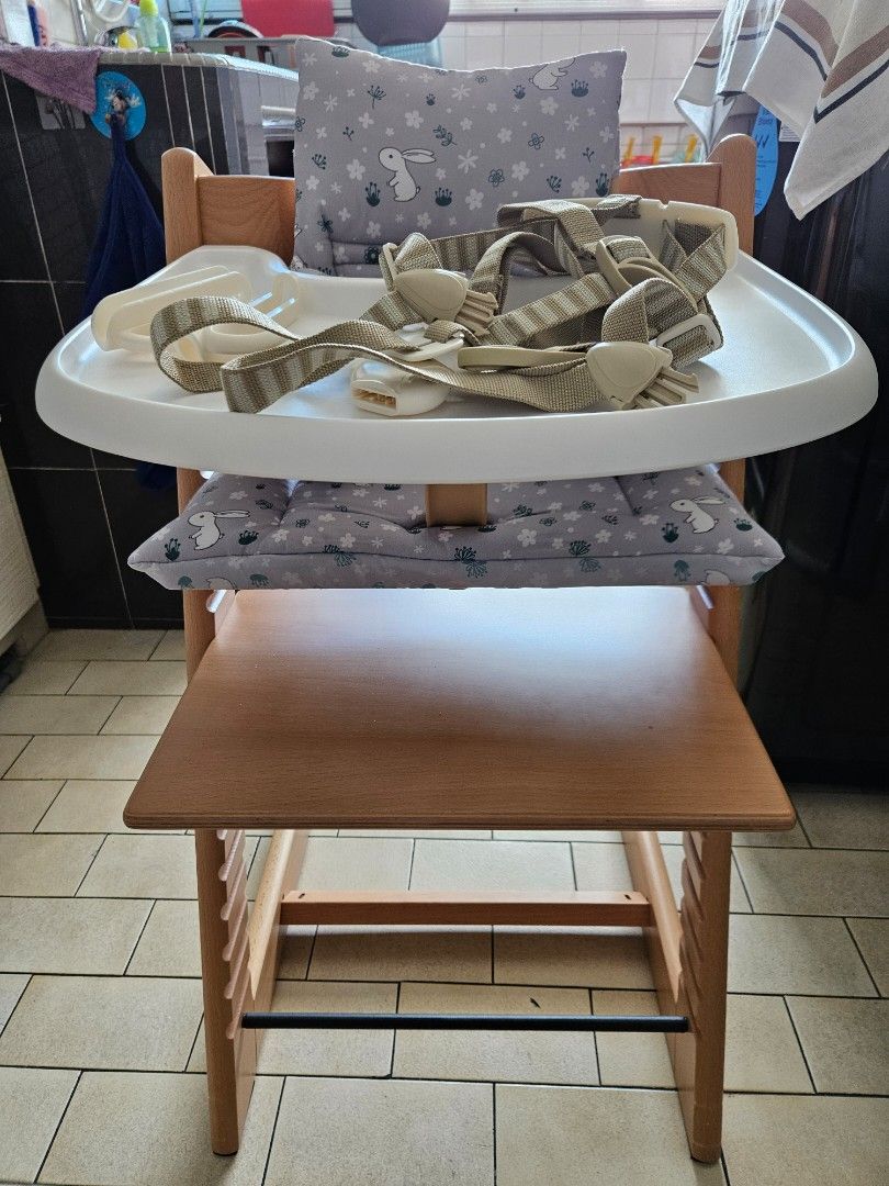 Full Set Stokke Inspired Tripp Trapp High Chair (with all accessories ...