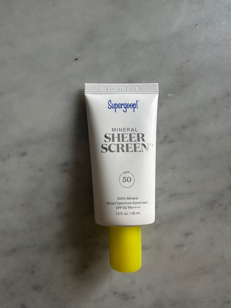 Supergoop mineral sheer screen SPF 50, Beauty & Personal Care, Face ...