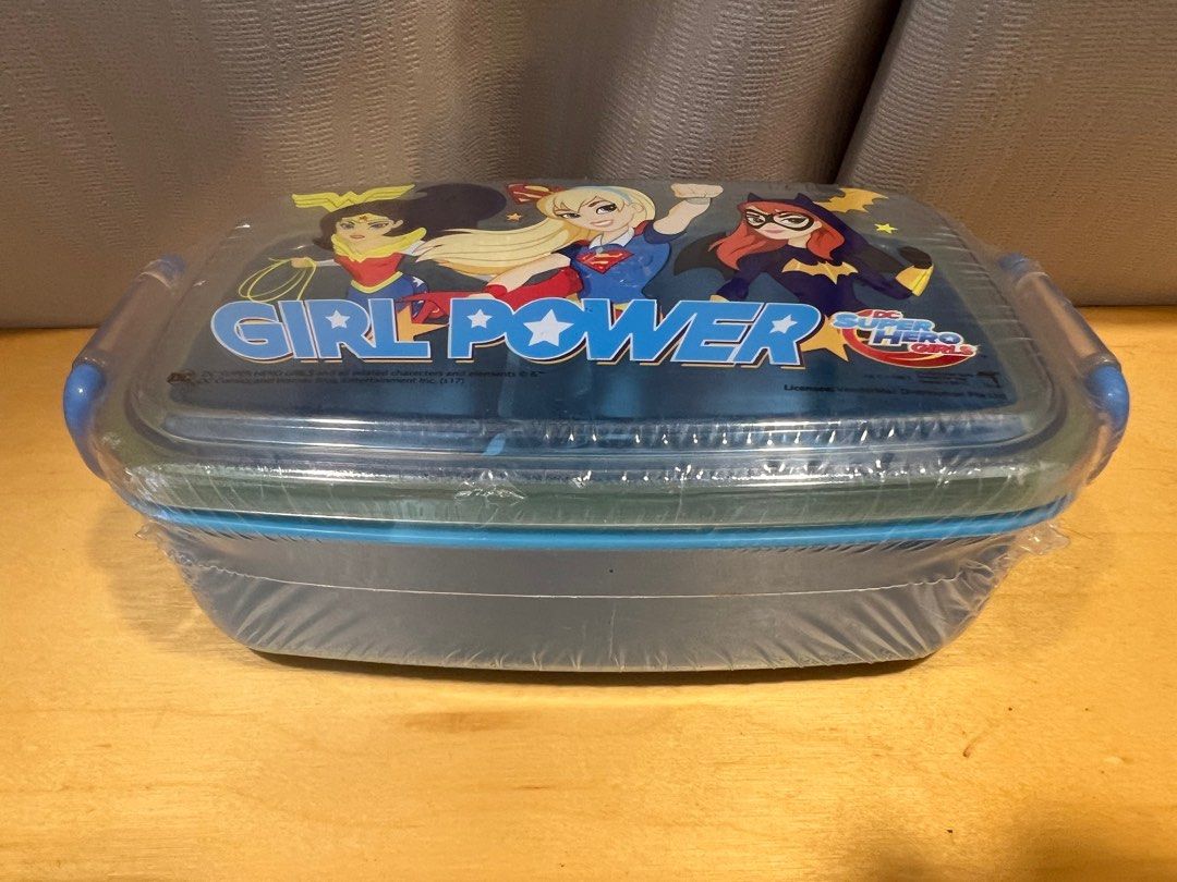Superhero Girl Power lunch box, Furniture & Home Living, Kitchenware ...