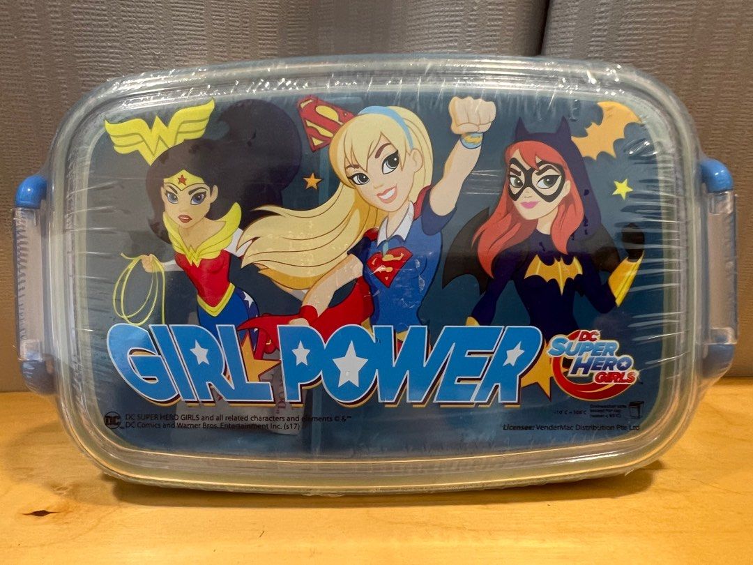 Superhero Girl Power lunch box, Furniture & Home Living, Kitchenware ...