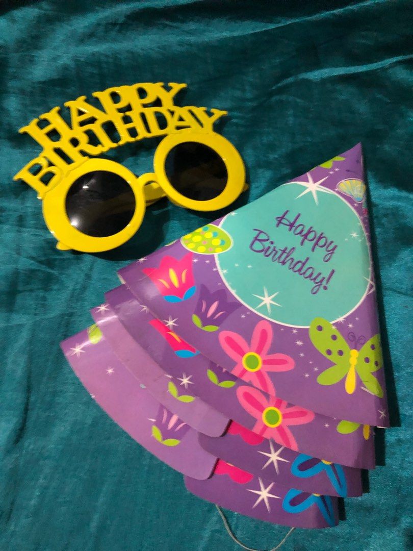 Take all Birthday shades, balloon air pump, and party hats, Hobbies ...